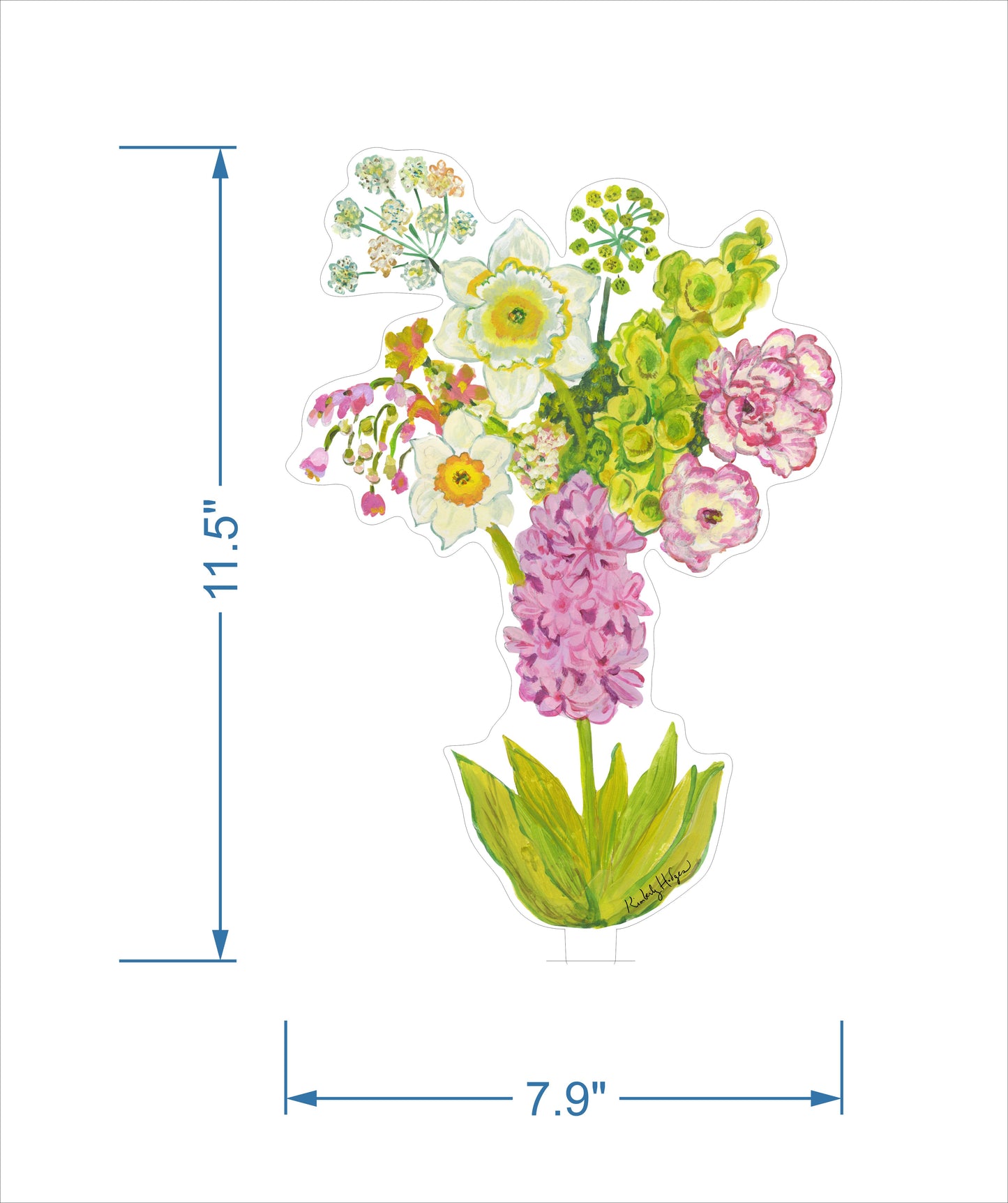 Eden Flower | 0.25in. Acrylic Floral – Kimberly Hodges Art and Design
