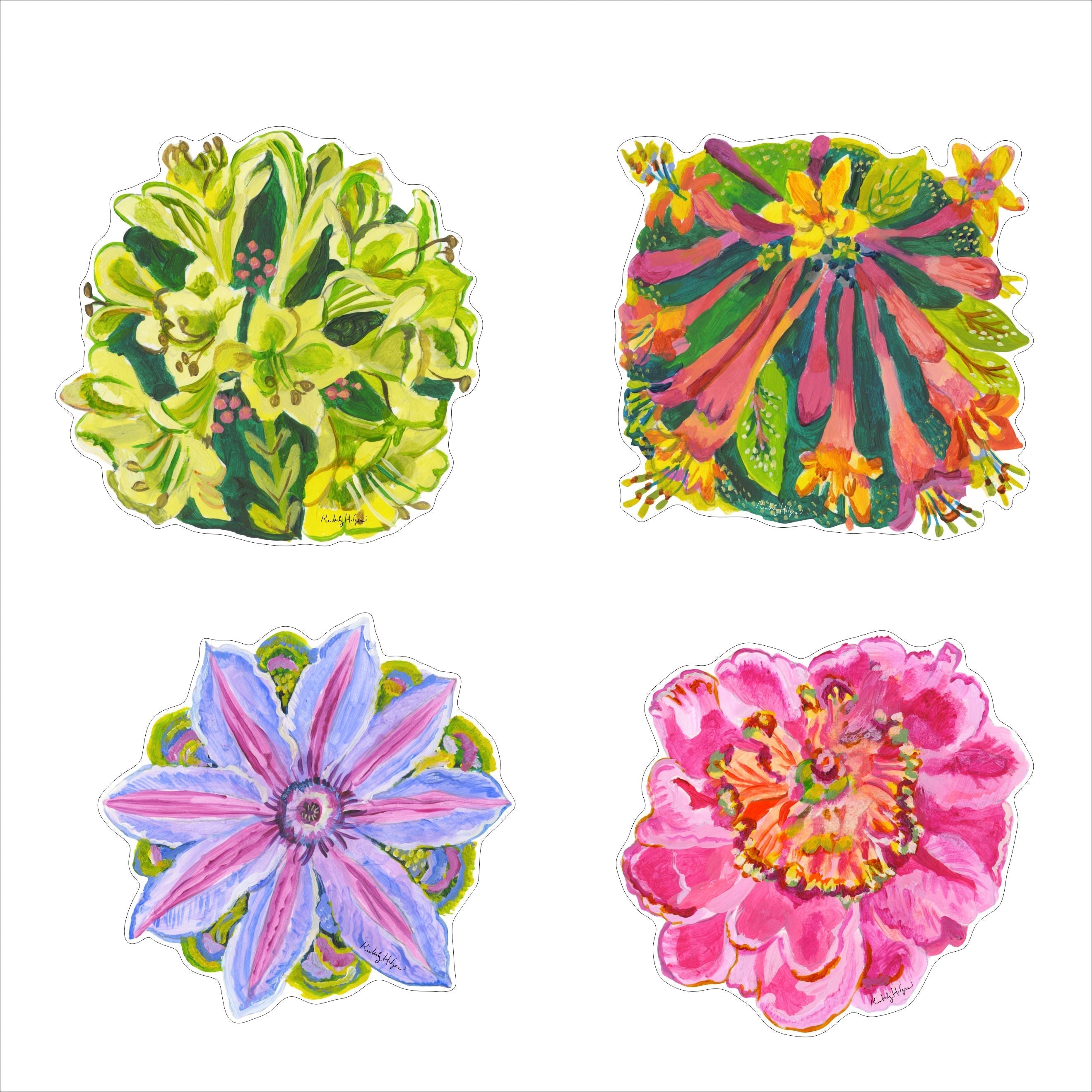 Lime Coaster Set of 4 – Kimberly Hodges Art and Design